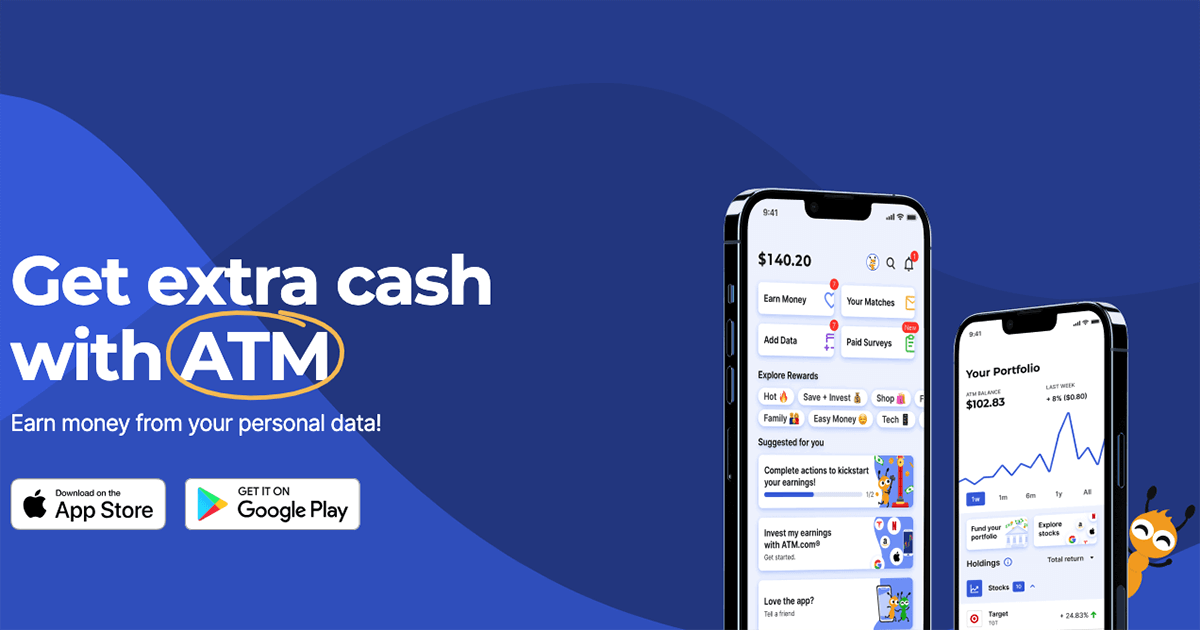 Earn Money with ATM.com - Earn Cash, Save, and Invest With The ATM App